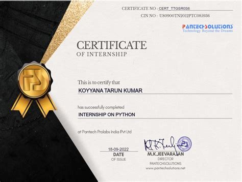 Im Delighted To Complete The Internship In Python By Pantech Solutions I Learned So Many