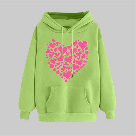 Cavosen Valentines Day Crew Neck Sweatshirts Women Oversized Oversized