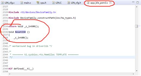 Rtos Cc R F Q How To Link The Resetisr Into Specified Address