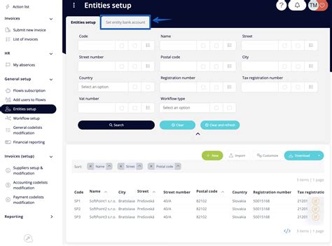 Entity And Banking Details Setup Flowis