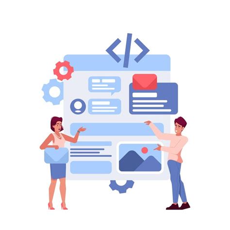 Personagens Ui Ux Designer Que Trabalham No Site Ou Aplicativo