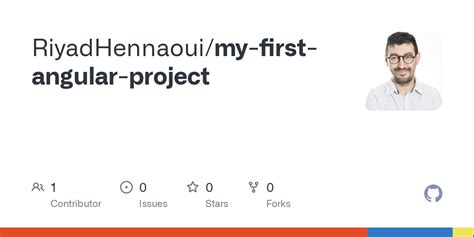 GitHub RiyadHennaoui My First Angular Project