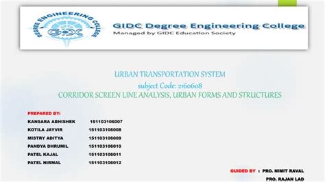 Modal Split Analysis Pptx