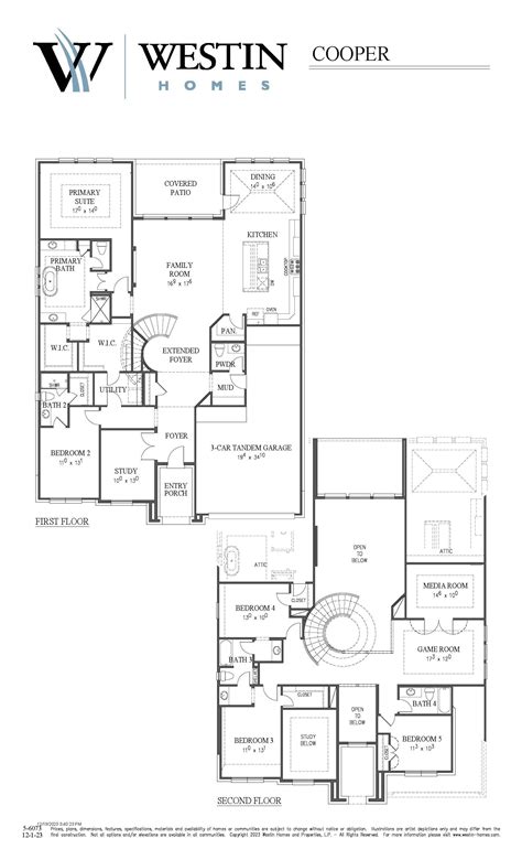 Westin Homes The Cooper Floor Plan