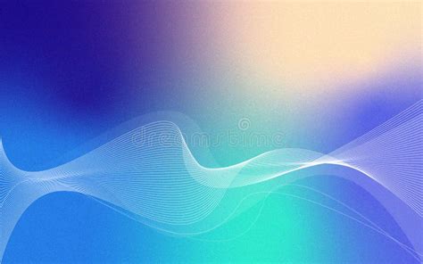 Colorful Grainy Gradient Background With Wavy Lines Abstract