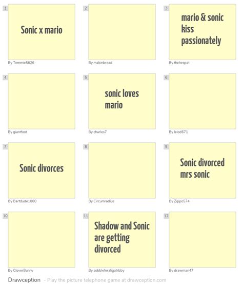 Sonic X Mario Drawception