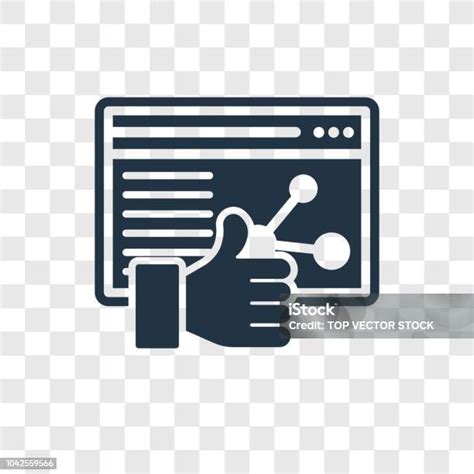 Ikon Vektor Browser Terisolasi Pada Latar Belakang Transparan Desain