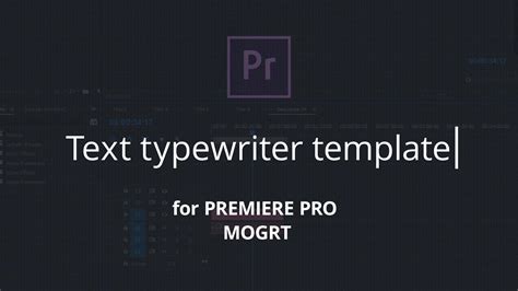 Typewriter After Effects Template Printable Word Searches