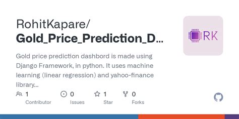 GitHub RohitKapare Gold Price Prediction Dashboard Gold Price Prediction Dashbord Is Made