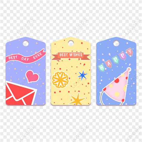 생일 별 태그 귀여운 일러스트 생신 만화 사랑 Png 일러스트 무료 다운로드 Lovepik