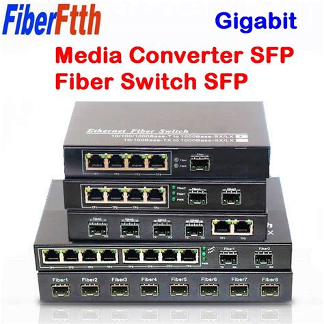 Gigabit 1 25g Sfp Fiber Switch 1000mbps Sfp Network Media Converter