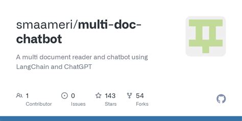 Github Smaamerimulti Doc Chatbot A Multi Document Reader And