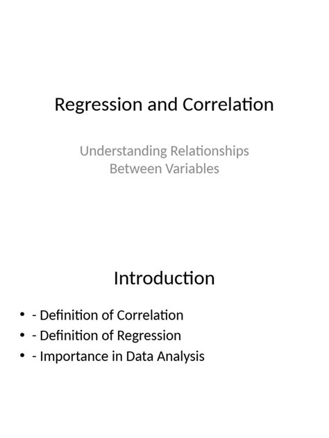 Regression And Correlation Pdf