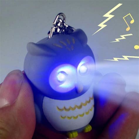 Buy Flahlight Keychains With Sound And Emit Light Cute Owl Keychain Car