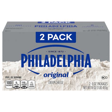Save On Philadelphia Original Cream Cheese Bricks 8 Oz 2 Ct Order