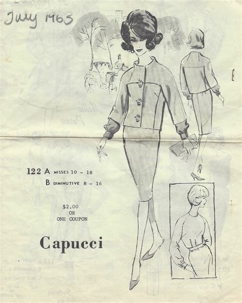 1964 Vintage VOGUE Sewing Pattern B34 COAT EVENING DRESS 1627R CHRISTIAN DIOR The Vintage