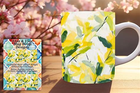 Fresh Flower Mug Sublimation Assorted Sizes