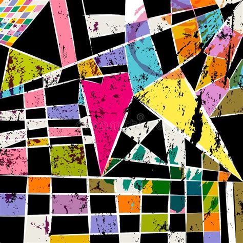 Arte Geométrico Abstracto Inspirado En El Arte Abstracto De 1920 Con