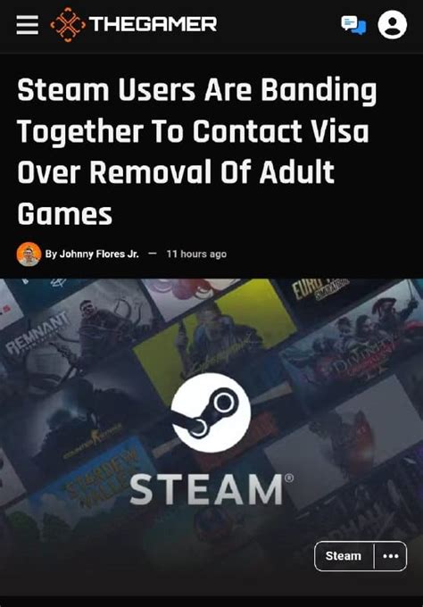 Steam Users Fight Back The Battle Against Payment Processor Censorship