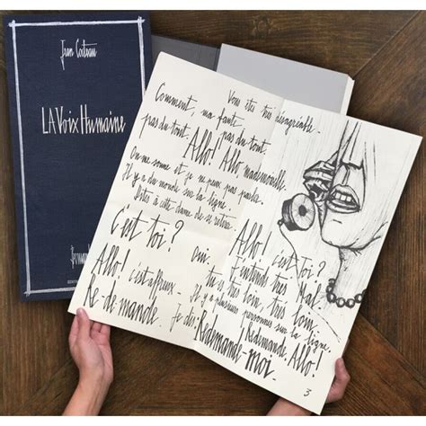 La Voix humaine de Jean Cocteau gravée et illustrée par B Buffet
