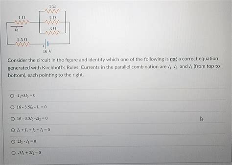 solved consider the circuit in the figure and identify which