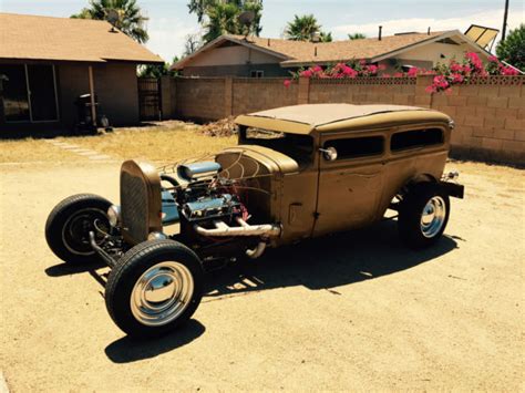 1930 Dodge 2 Door Sedan Hot Rod Rat Rod Chopped Rare Mopar Tudor