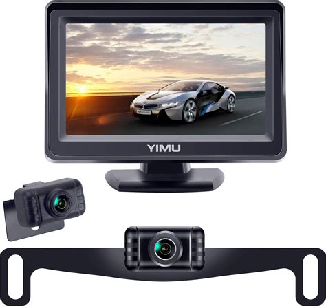 Wireless Backup Camera Monitor Set Foldable Screen Display