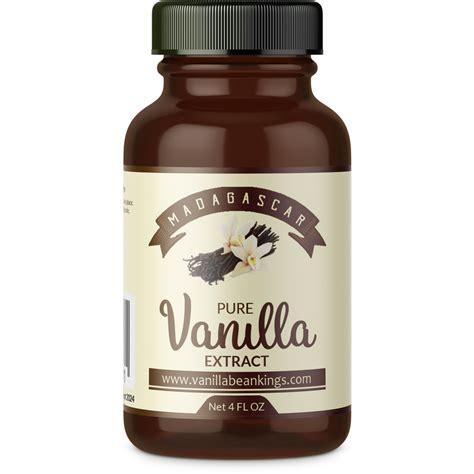 Pure Vanilla Extract Made With Madagascar Vanilla Beans For Baking