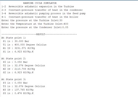 RANKINE CYCLE SIMULATOR Skill Lync