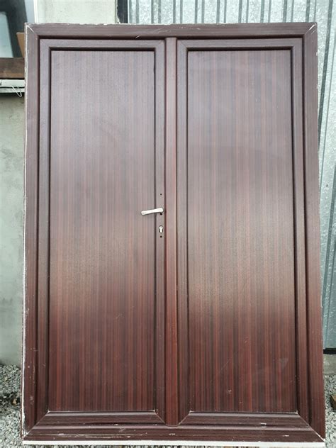 DRZWI Zewnętrzne Plastik PCV Dwuskrzydłowe 146x207 12200685794