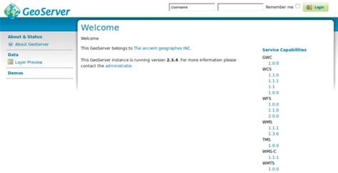 GeoServer的启动与导入