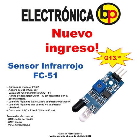 Sensor Infrarrojo Inicio Electrónica Bp