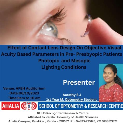 Effect On Contact Lens Design On Objective Visual Acuity Based Parameters In Pre Presbyopic
