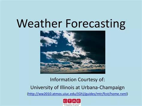 PPT Weather Forecasting PowerPoint Presentation Free Download ID