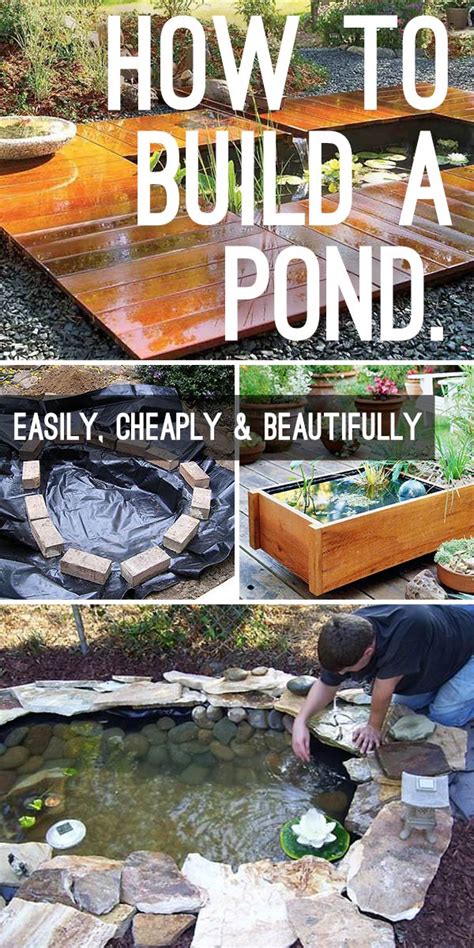 How To Build A Pond Easily Cheaply And Beautifully • The Garden Glove