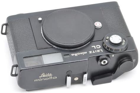 【やや傷や汚れあり】leitz Minolta Cl ライツ ミノルタ Cl キャップ 革ケース 電池 Mマウント ライカ Licensed