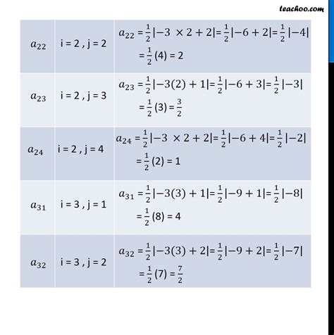 Ex 31 5 Construct A 3 X 4 Matrix Whose Elements Are