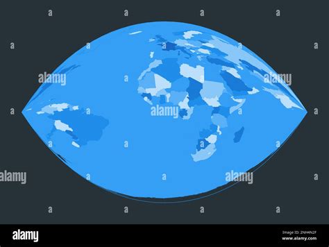 World Map Craig Retroazimuthal Projection Futuristic World Illustration For Your Infographic