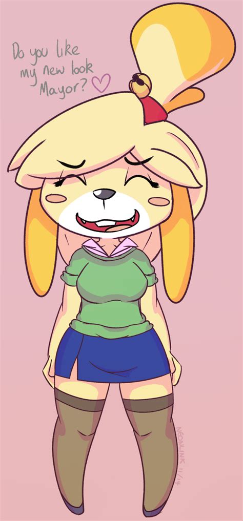 Animal Crossing Isabelles New Look By Purple Neon On Deviantart