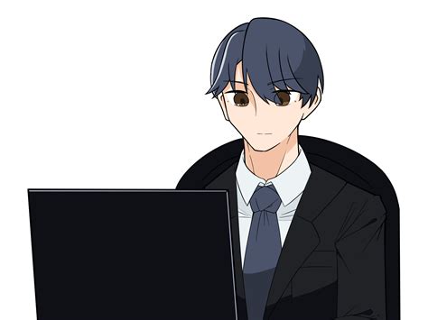 デスクワーク2｜無料イラスト素材サイト｜ハロー！kjイラストネット｜登録不要・商用利用可・ダウンロード無制限！