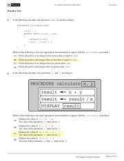 Javier Alejandro Vega Burbara AP CSP Practice Test 2 Pdf AP