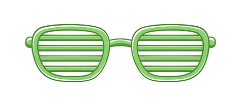 Shutter Glasses Shades Sunglasses Clipart Funky Party Eyewear Cartoon
