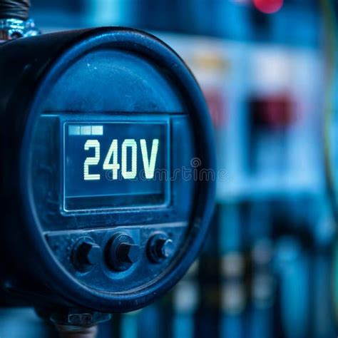 Electrical Panel With Voltage Display Generative Ai Stock Illustration Illustration Of People