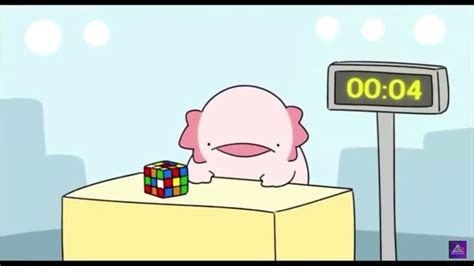 Axolotl Solving The Rubiks Cube Youtube In 2022 Axolotl Cute