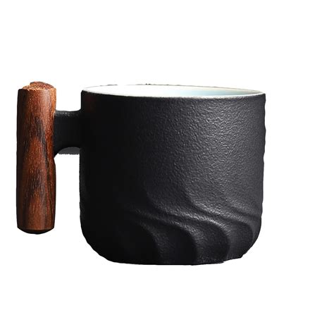 Winter Clearance Uhuya Wooden Handle Coffee Cup Tea Cup Gradient