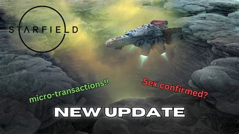 Starfield Micro Transactions Sex And More Revealed Youtube