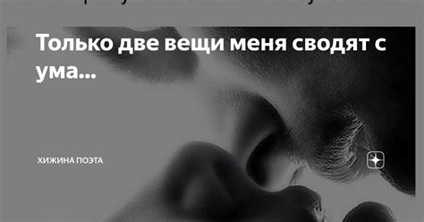 Только две вещи меня сводят с ума... | ХИЖИНА ПОЭТА | Дзен