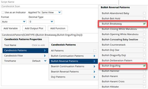 CANDLESTICKPATTERN Function