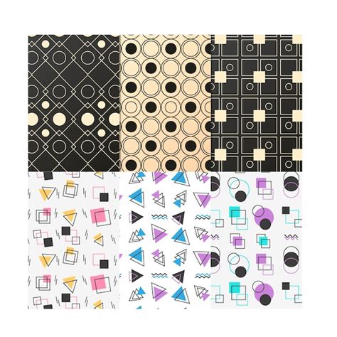 Premium Vector Collection Of Striped Seamless Geometric Patterns
