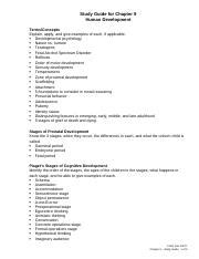 Comprehensive Study Guide Human Development Psychology Course Hero